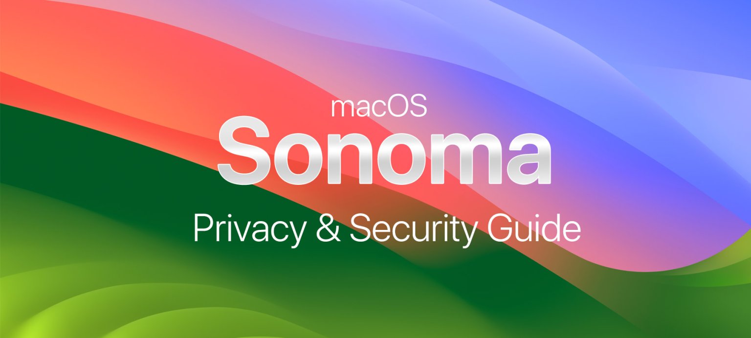 MacOS Sonoma Security & Privacy Guide - SecureMac